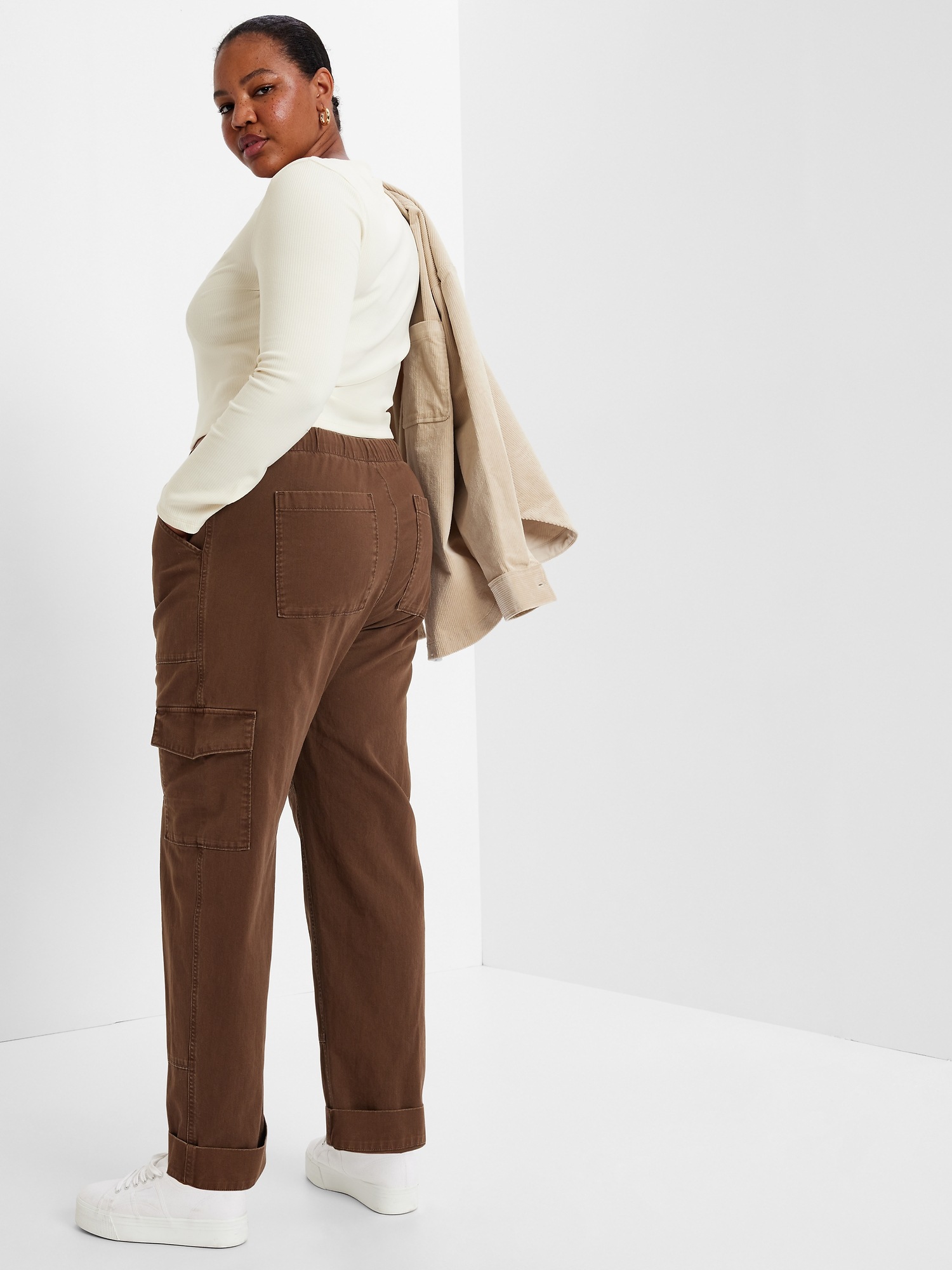 Pull-On Tapered Utility Pants with Washwell | Gap