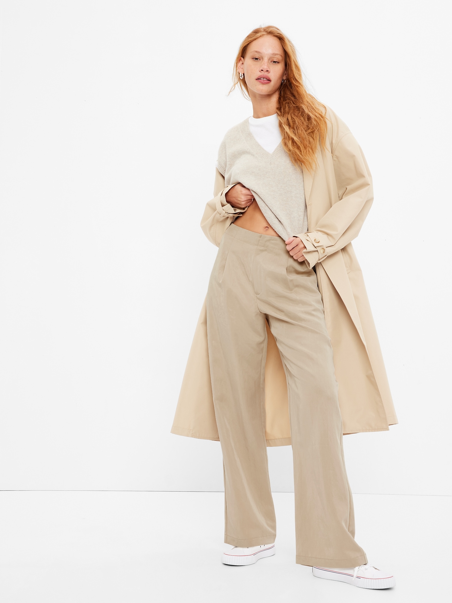 High Rise SoftSuit Trousers | Gap