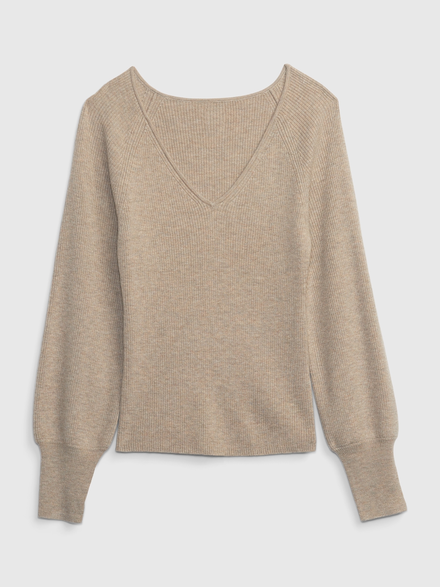 Wool-Blend Rib Sweater | Gap