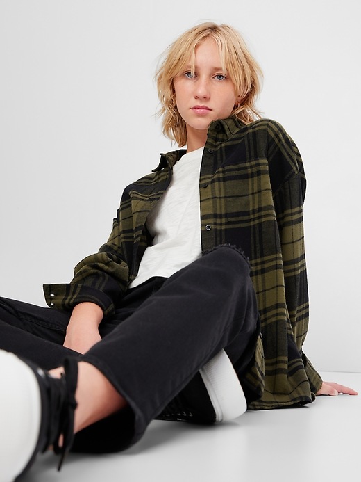 Teen Organic Cotton Flannel Shirt | Gap