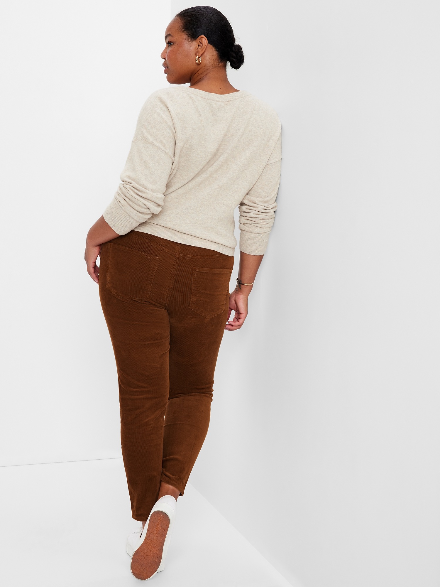 High Rise Corduroy Vintage Slim Jeans with Washwell | Gap