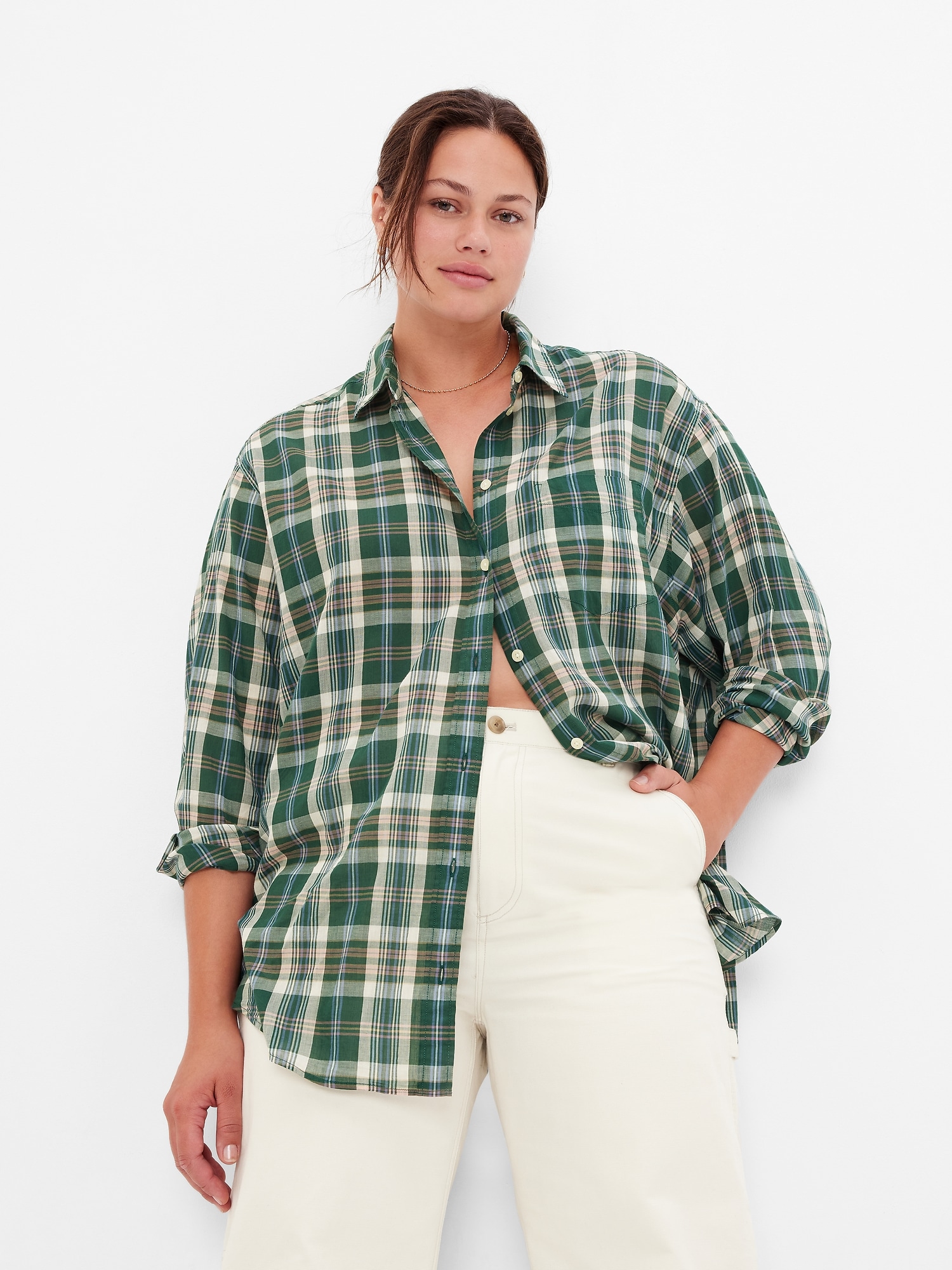 Plaid Big Shirt | Gap