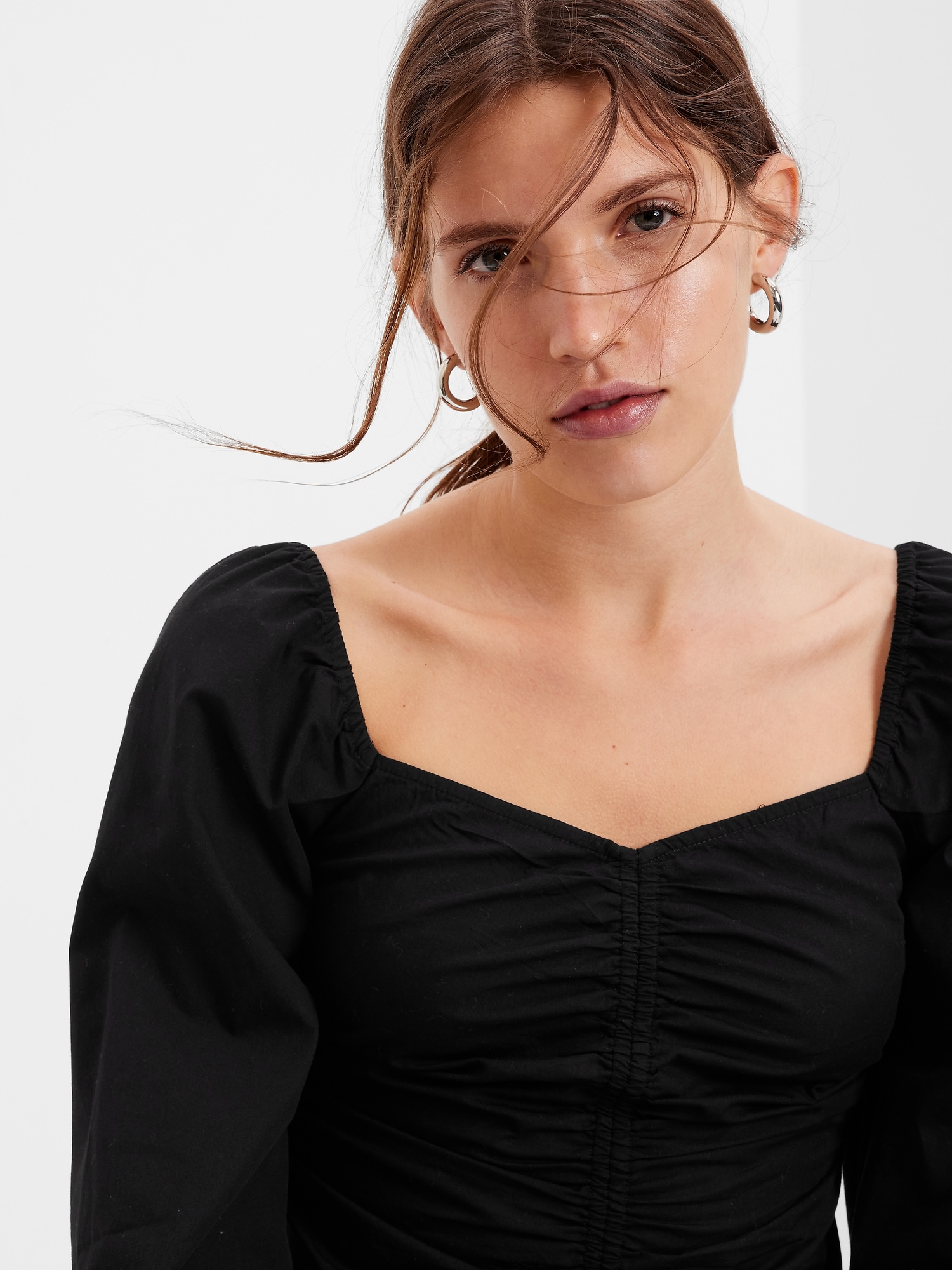 Puff Sleeve Sweetheart Top | Gap