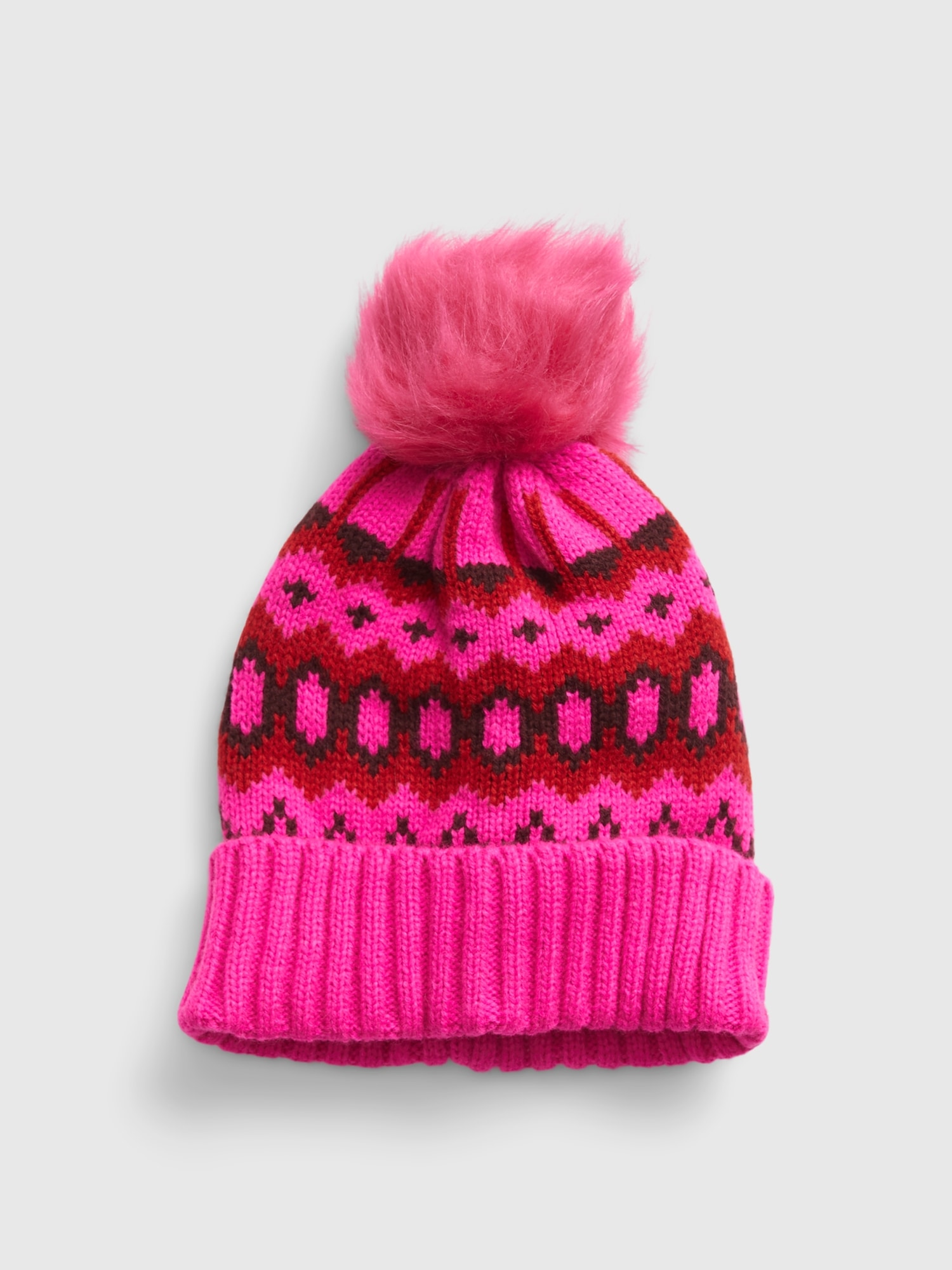 Kids Fair Isle Pom Beanie | Gap