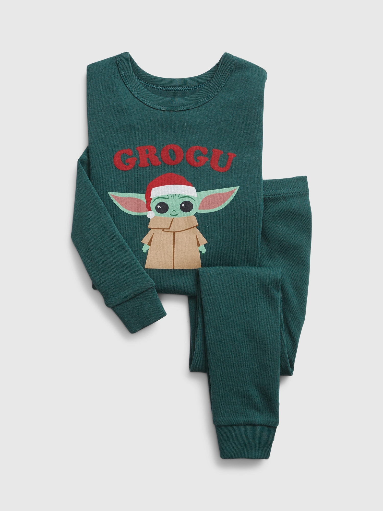 Baby & Toddler Star Wars Organic Cotton Holiday Grogu PJ Set | Gap