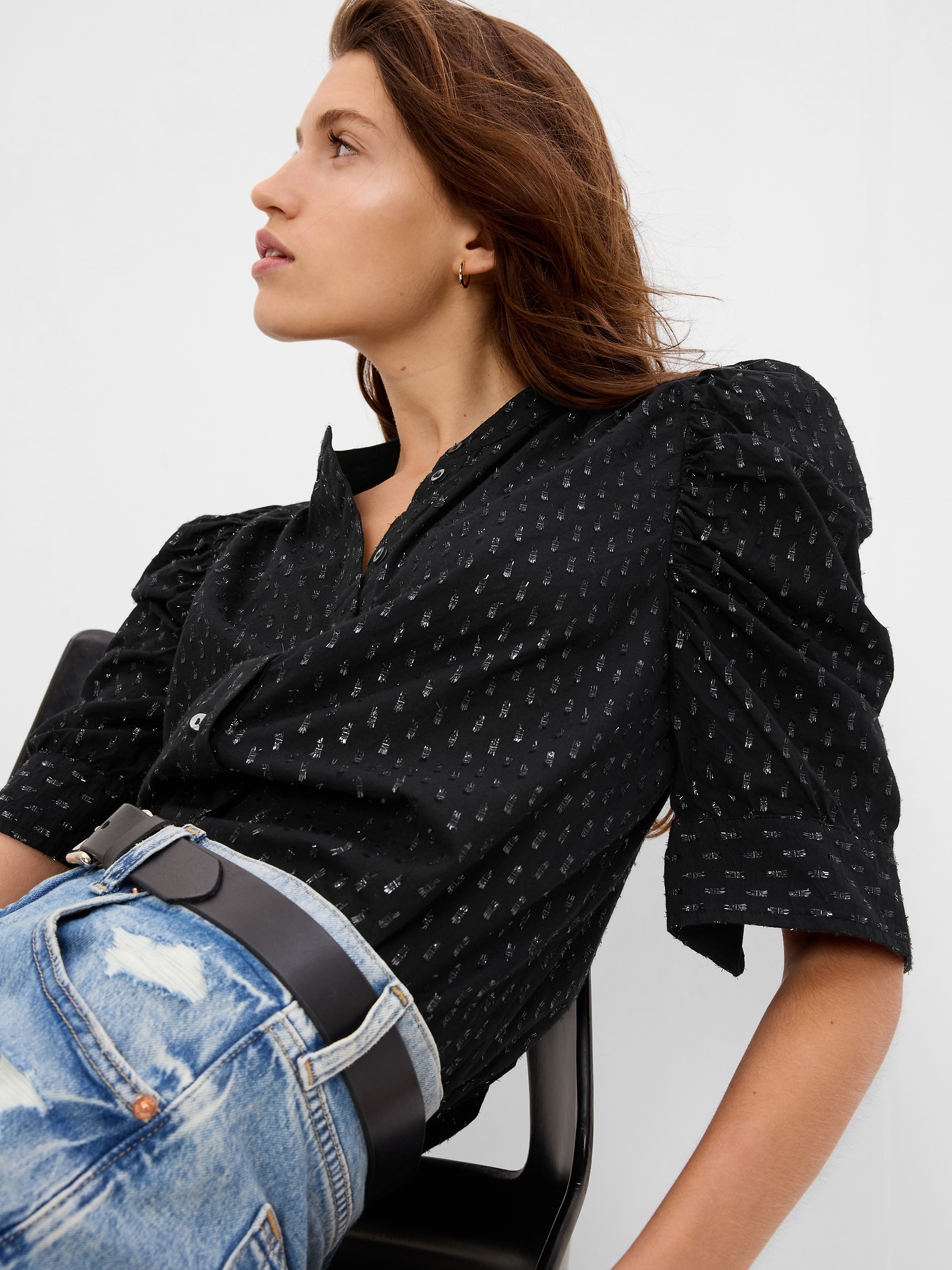 Puff Sleeve Shirt | Gap