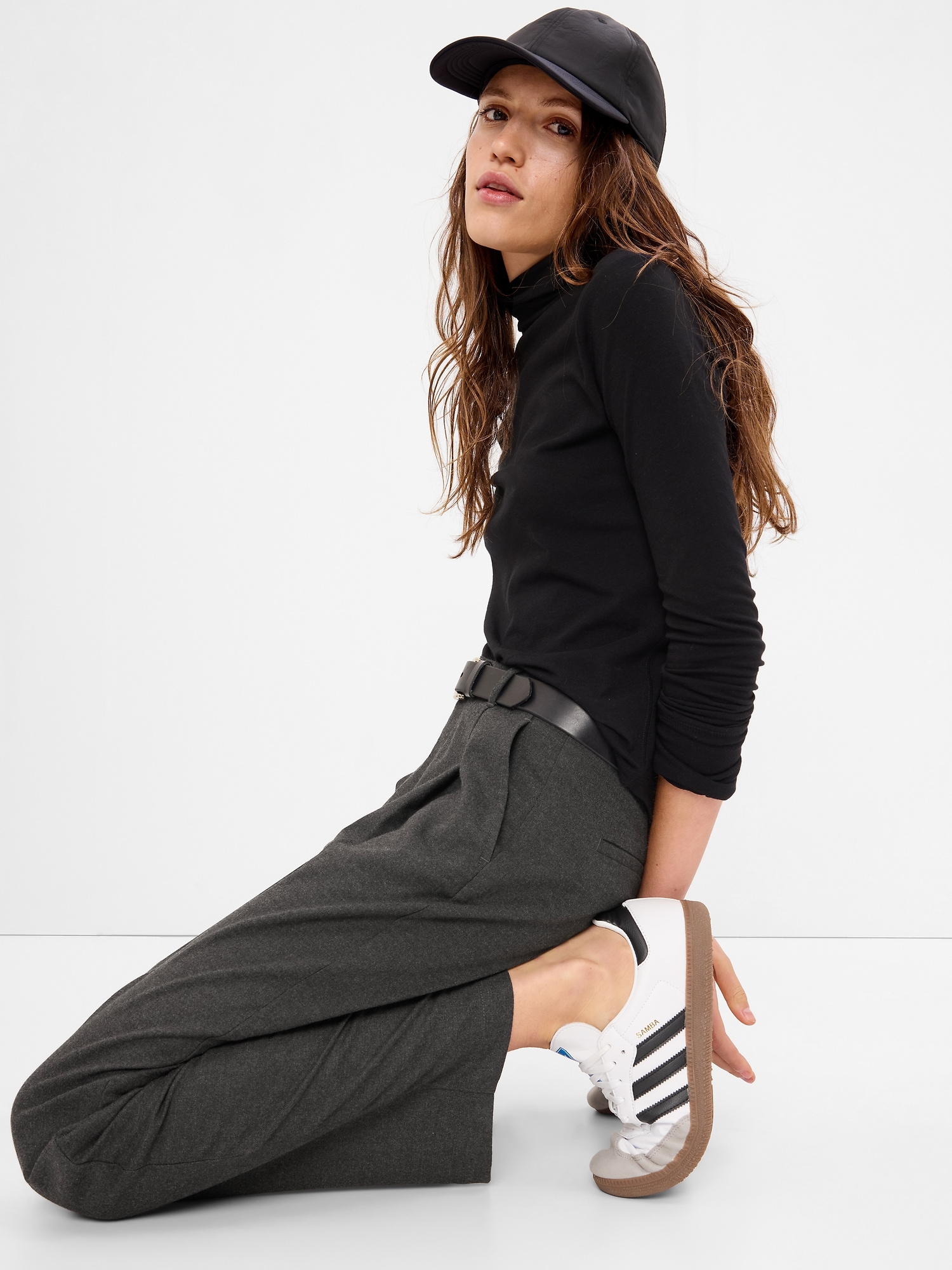 High Rise Pleated Trousers | Gap