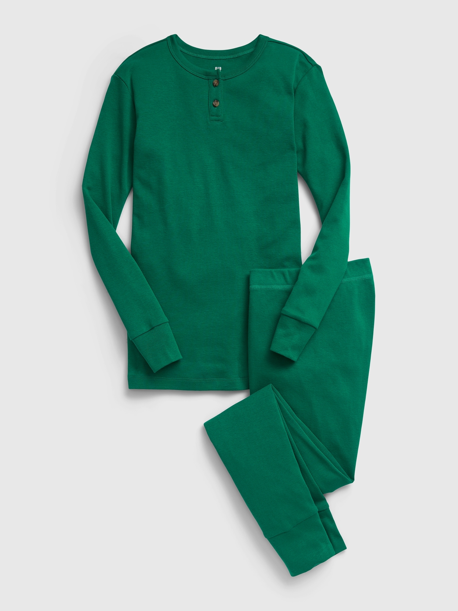 Kids 100% Organic Cotton Henley PJ Set | Gap