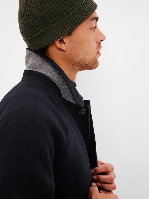 Recycled Raglan Wool Car Coat | Gap