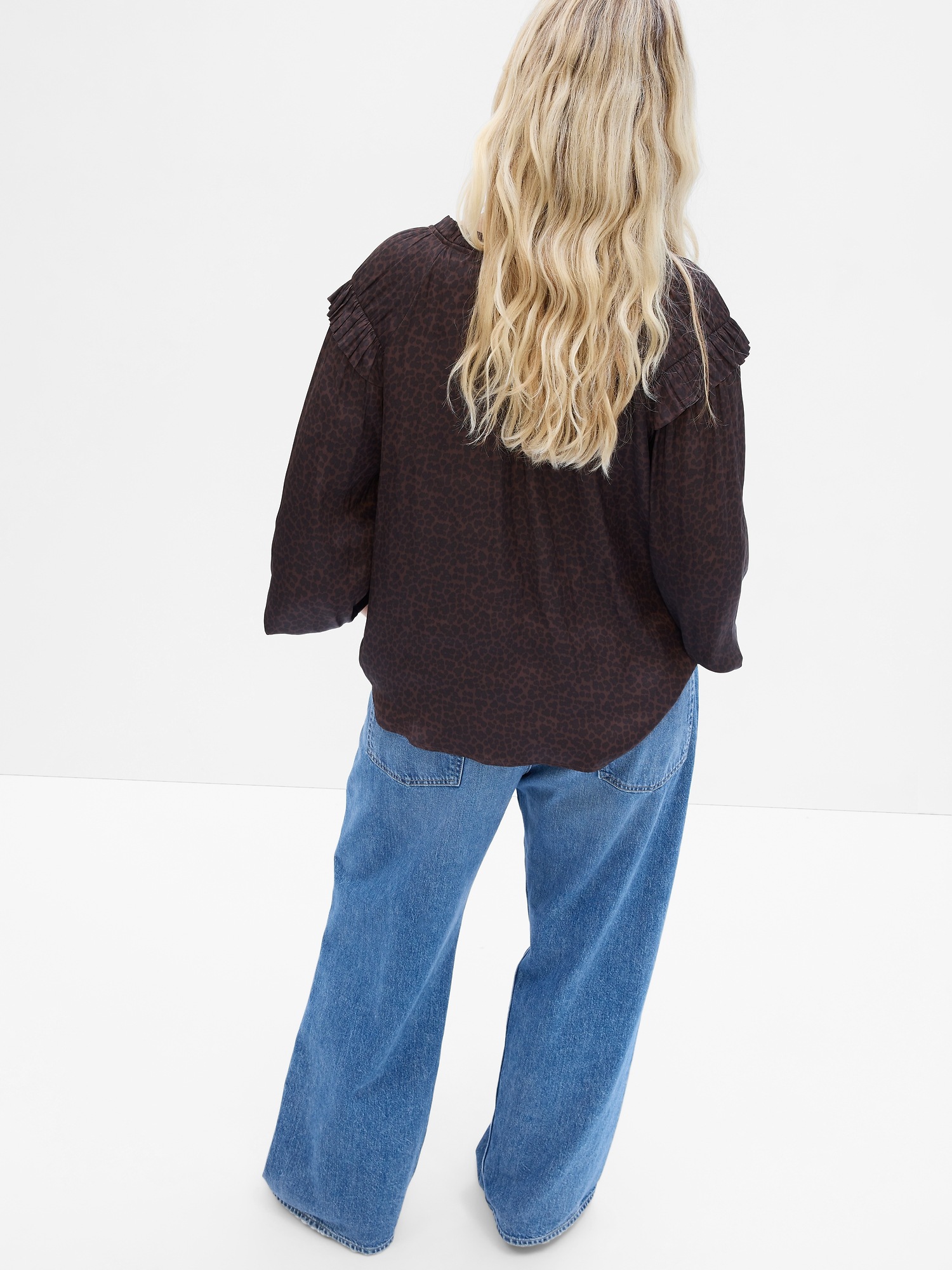 Tie-Front Ruffle Top | Gap
