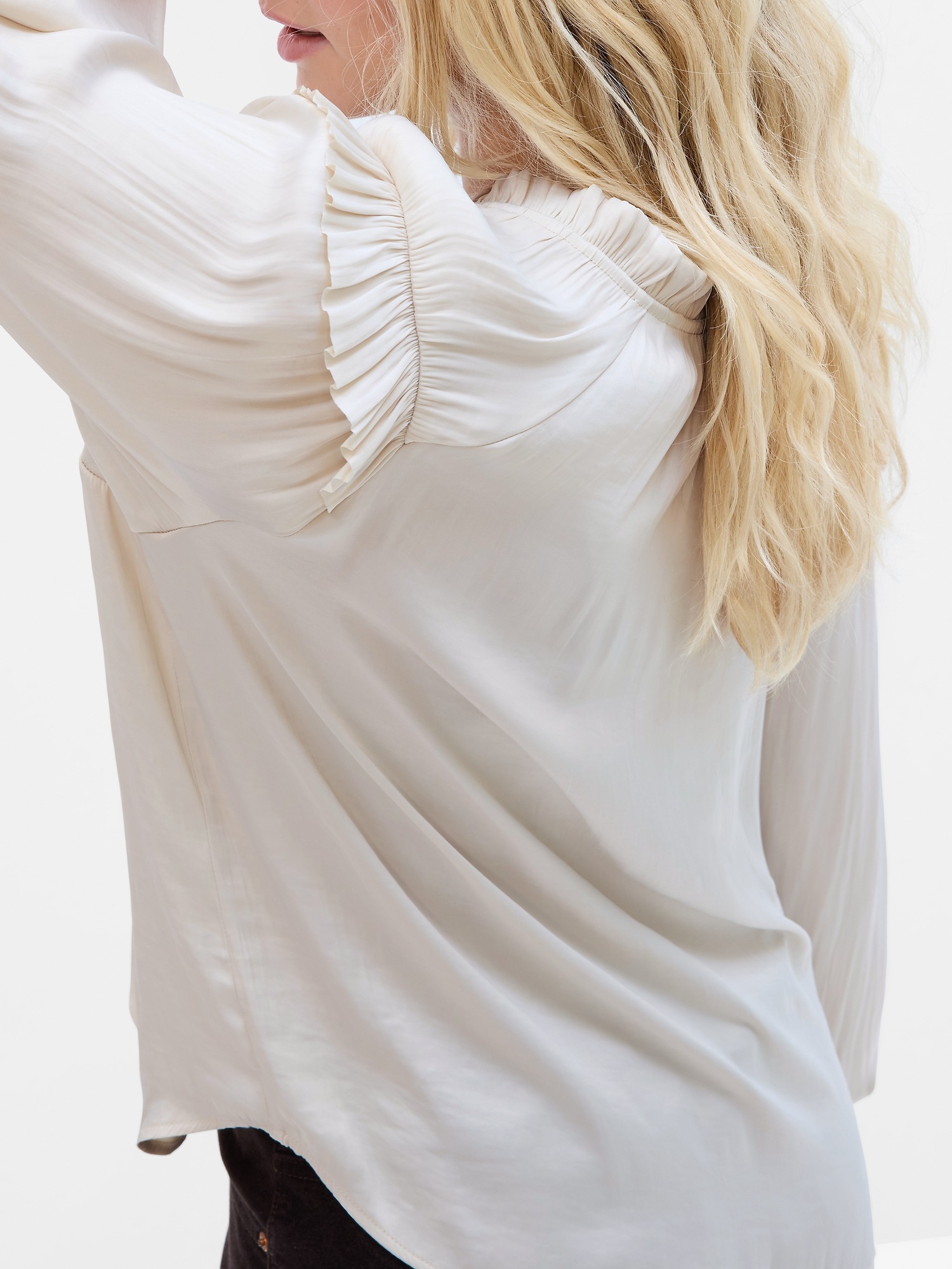 Tie-Front Ruffle Top | Gap