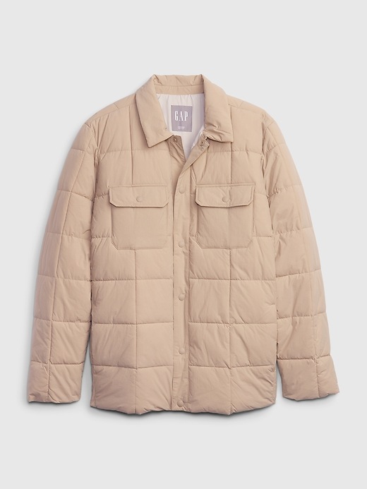Recycled Puffer Shirt Jacket | Gap