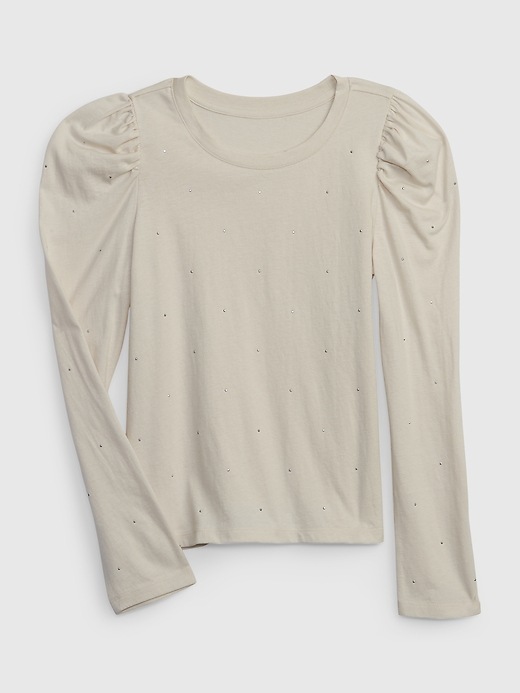 Kids Puff Sleeve Rhinestone Top | Gap