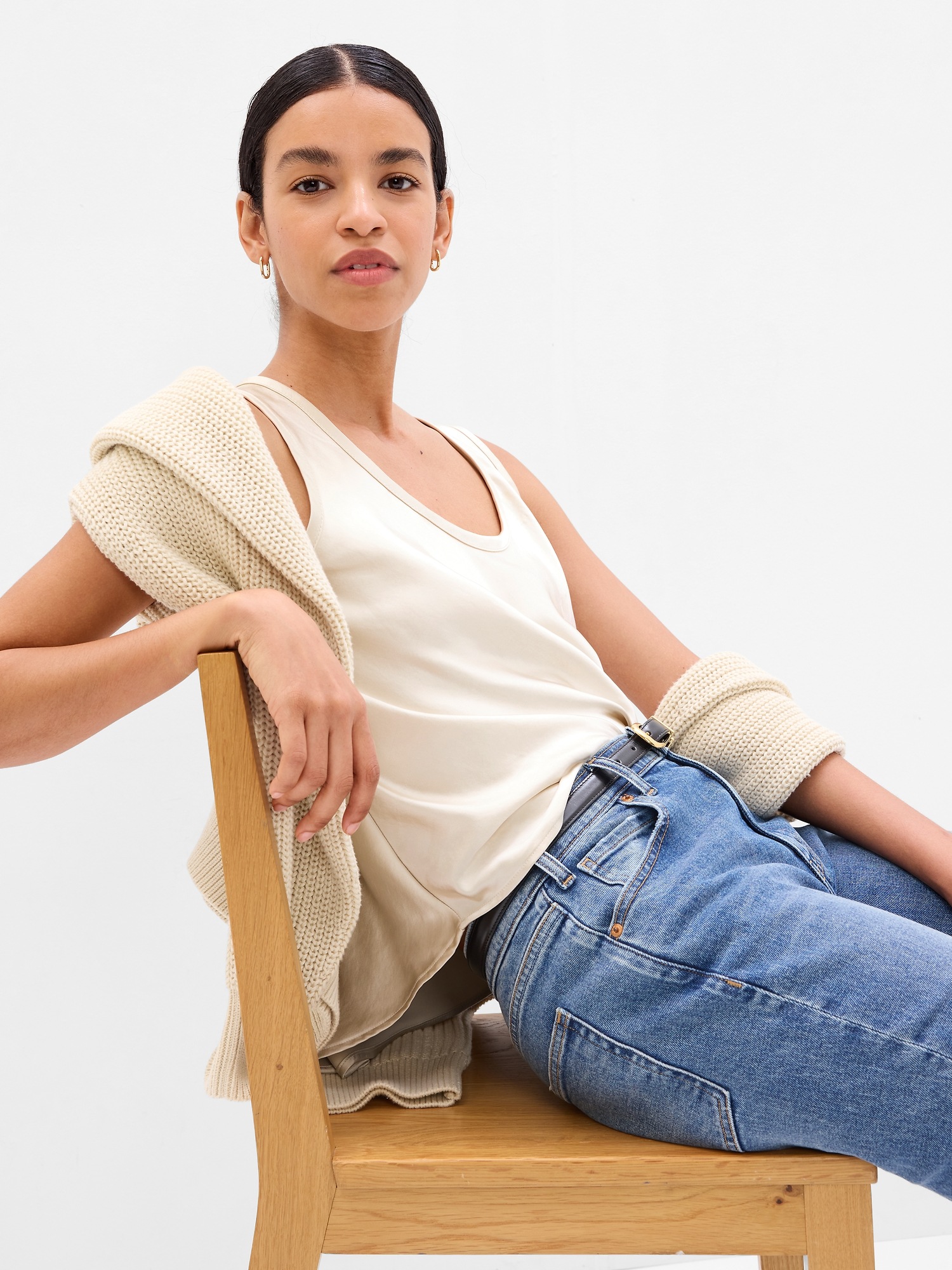 Satin Tank Top | Gap