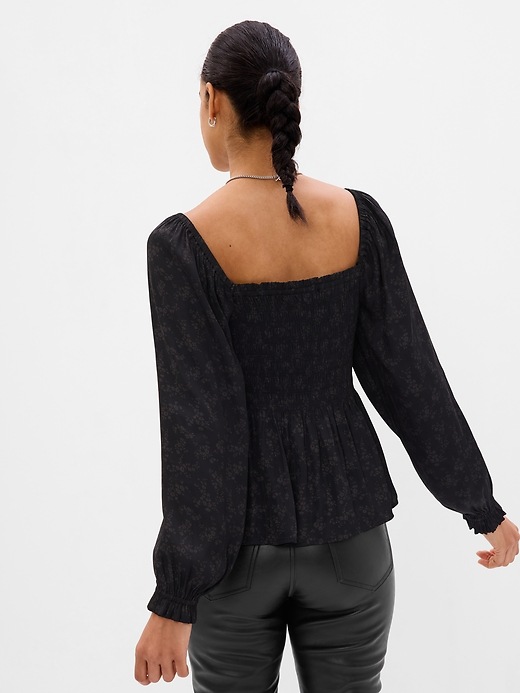 Smocked Peplum Top | Gap