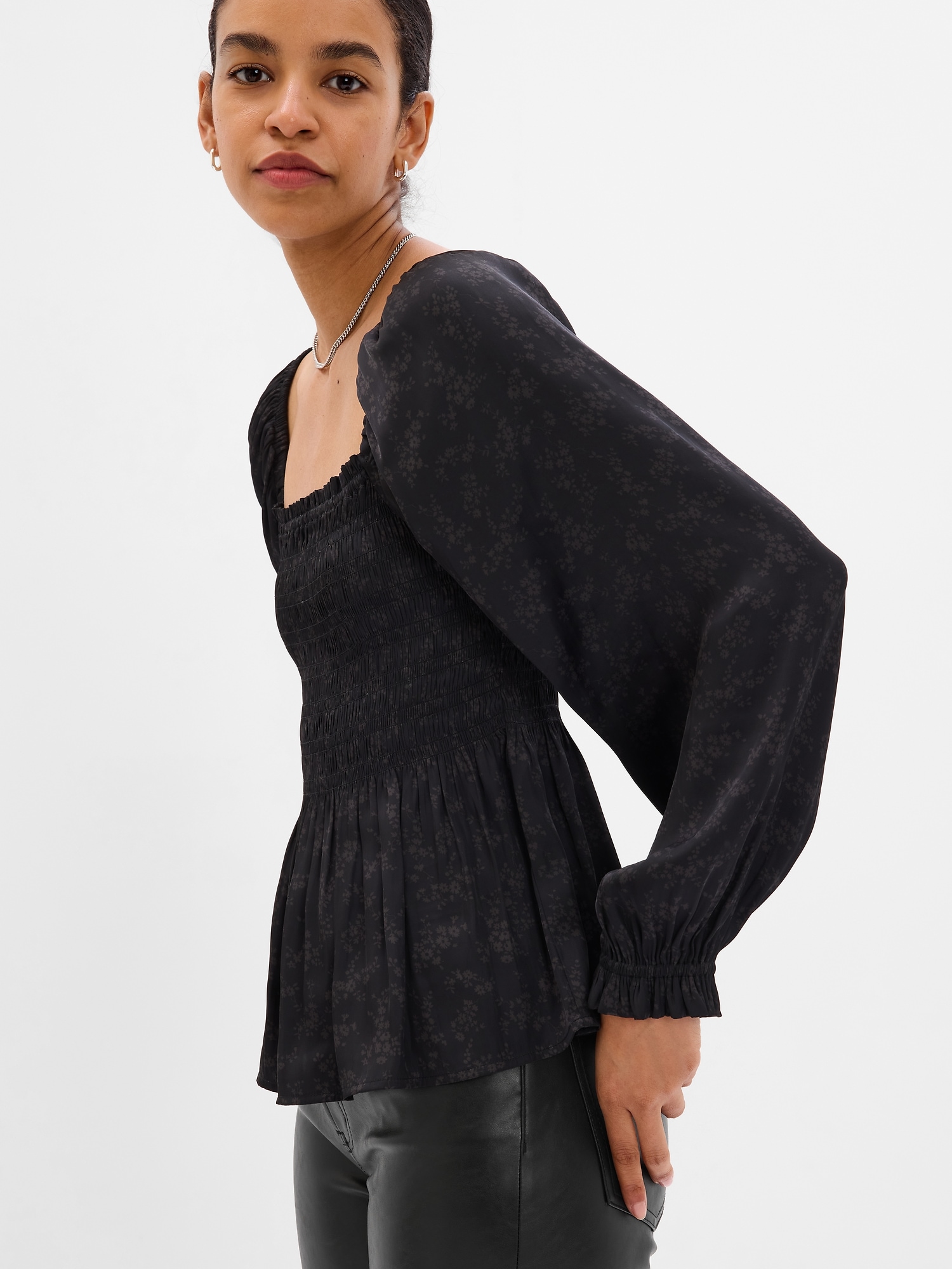 Smocked Peplum Top | Gap