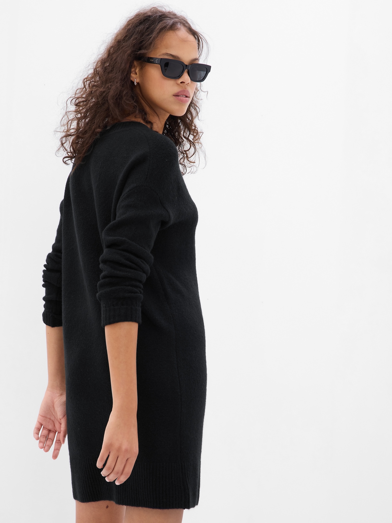 V-Neck Mini Sweater Dress | Gap