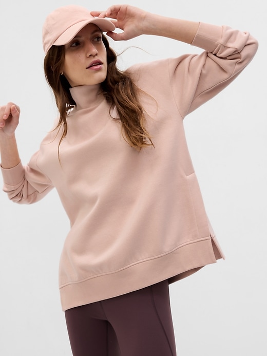 Vintage Soft Mockneck Split-Hem Sweatshirt | Gap
