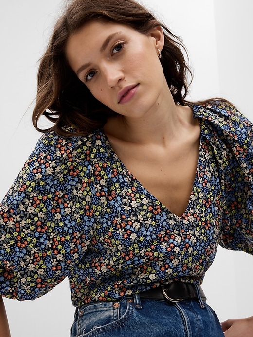 Balloon Sleeve Top | Gap