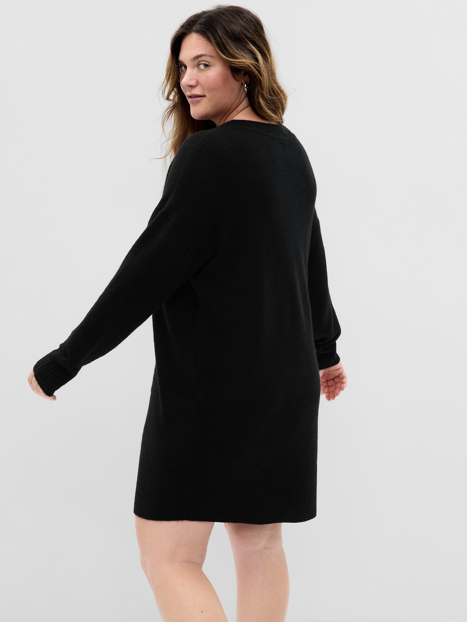 V-Neck Mini Sweater Dress | Gap