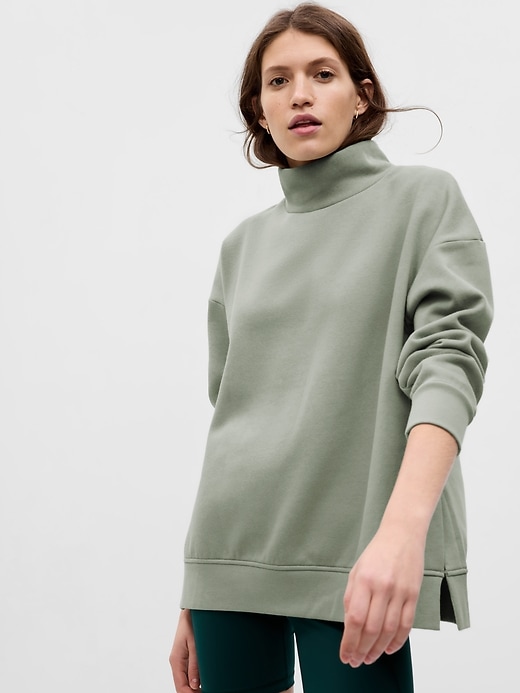 Vintage Soft Mockneck Split-Hem Sweatshirt | Gap