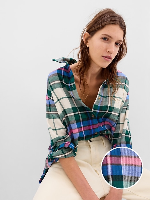 Flannel Big Shirt | Gap