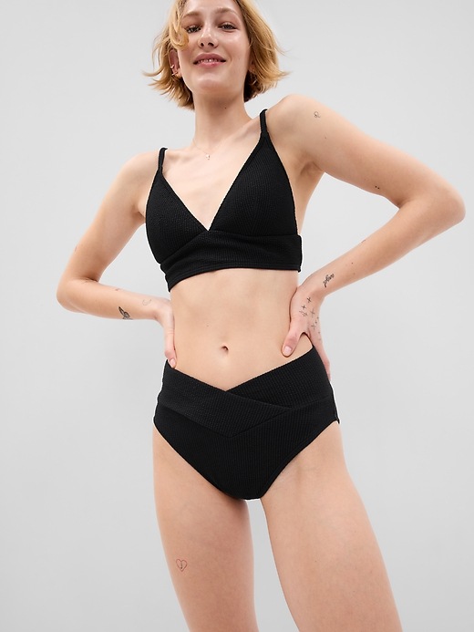 Rib Crossover Bikini Bottom | Gap