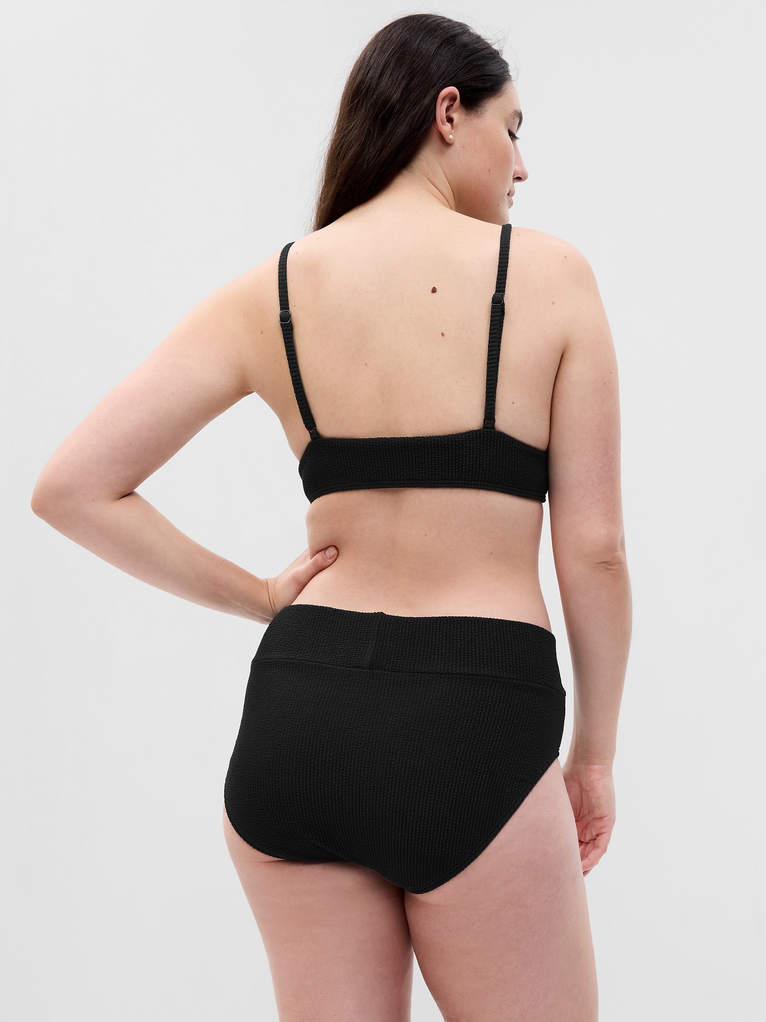 Rib Crossover Bikini Bottom | Gap