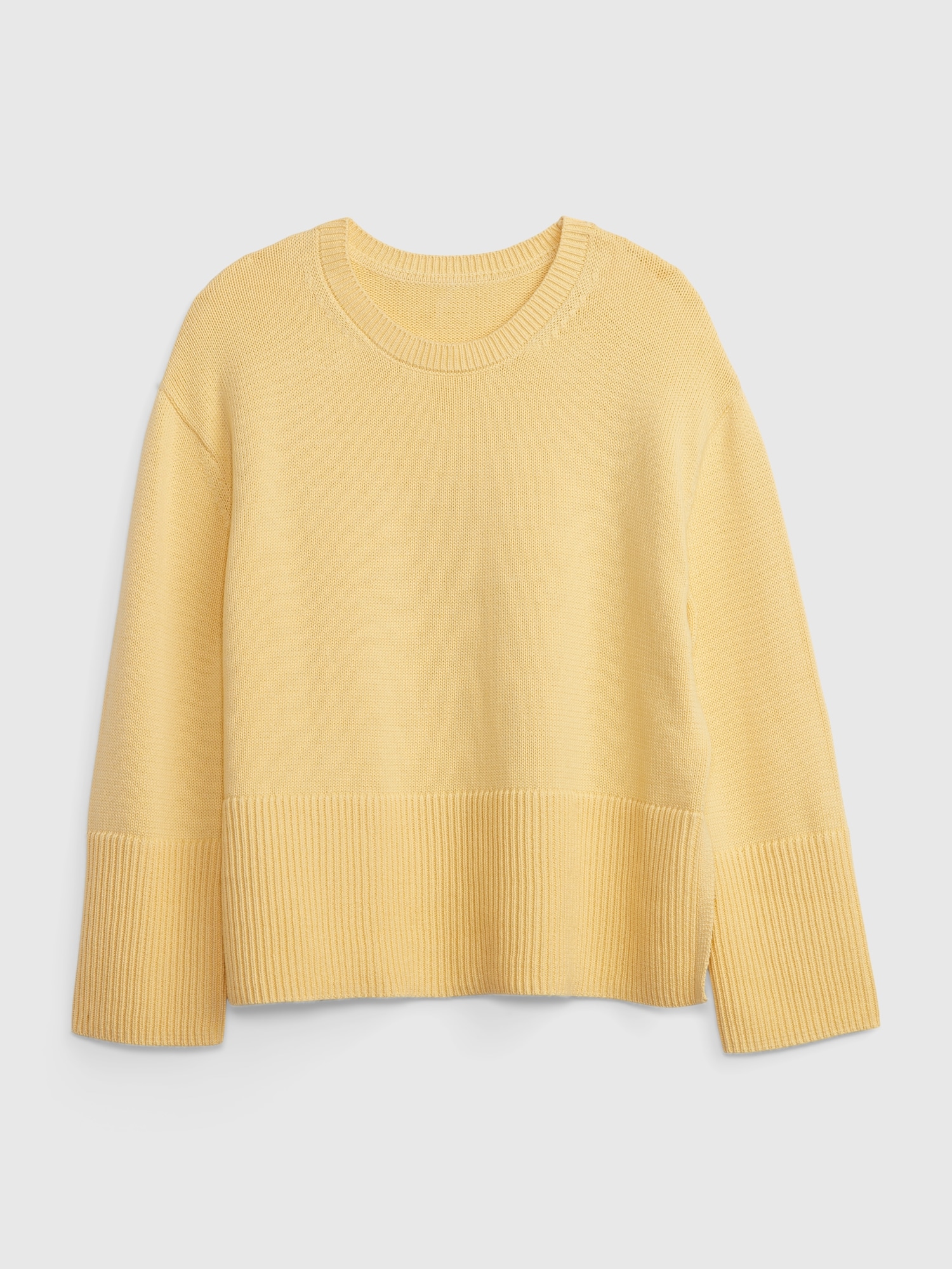 24/7 Split-Hem Crewneck Sweater | Gap