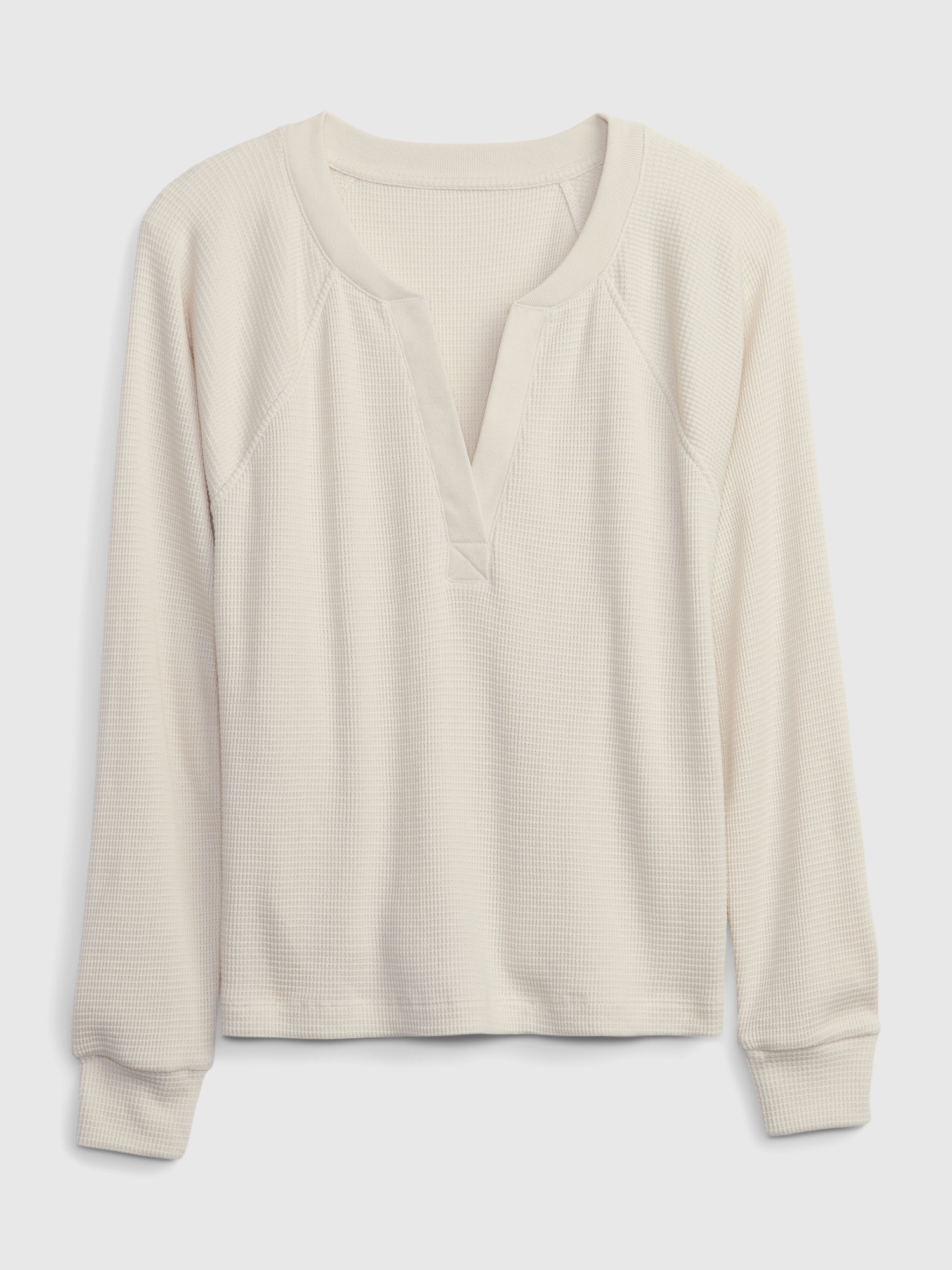 Waffle Split-Neck PJ Top | Gap