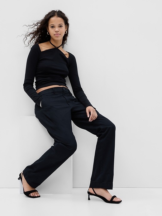 Modern Cut-Out Halter T-Shirt | Gap