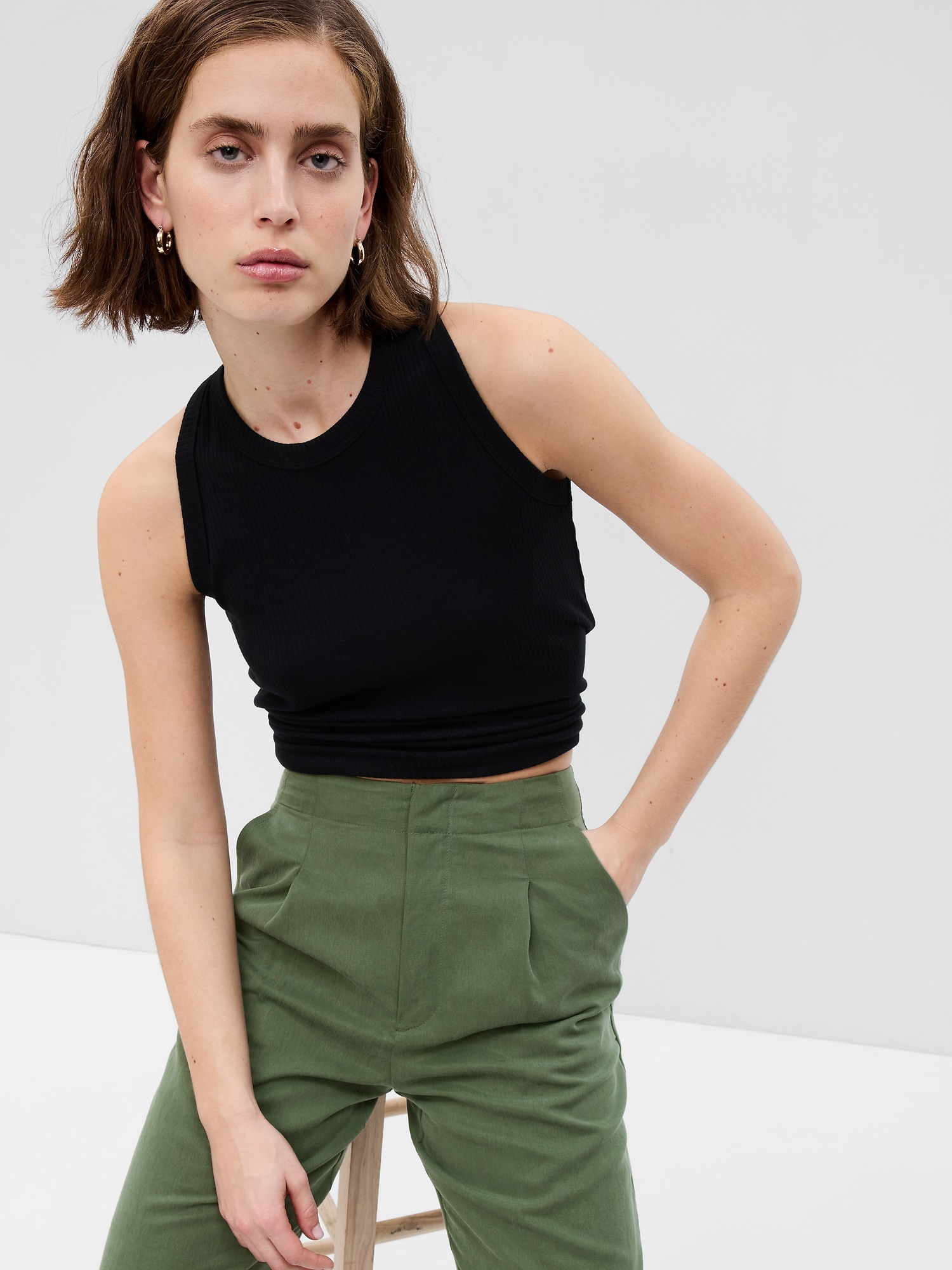 High Rise SoftSuit Trousers | Gap