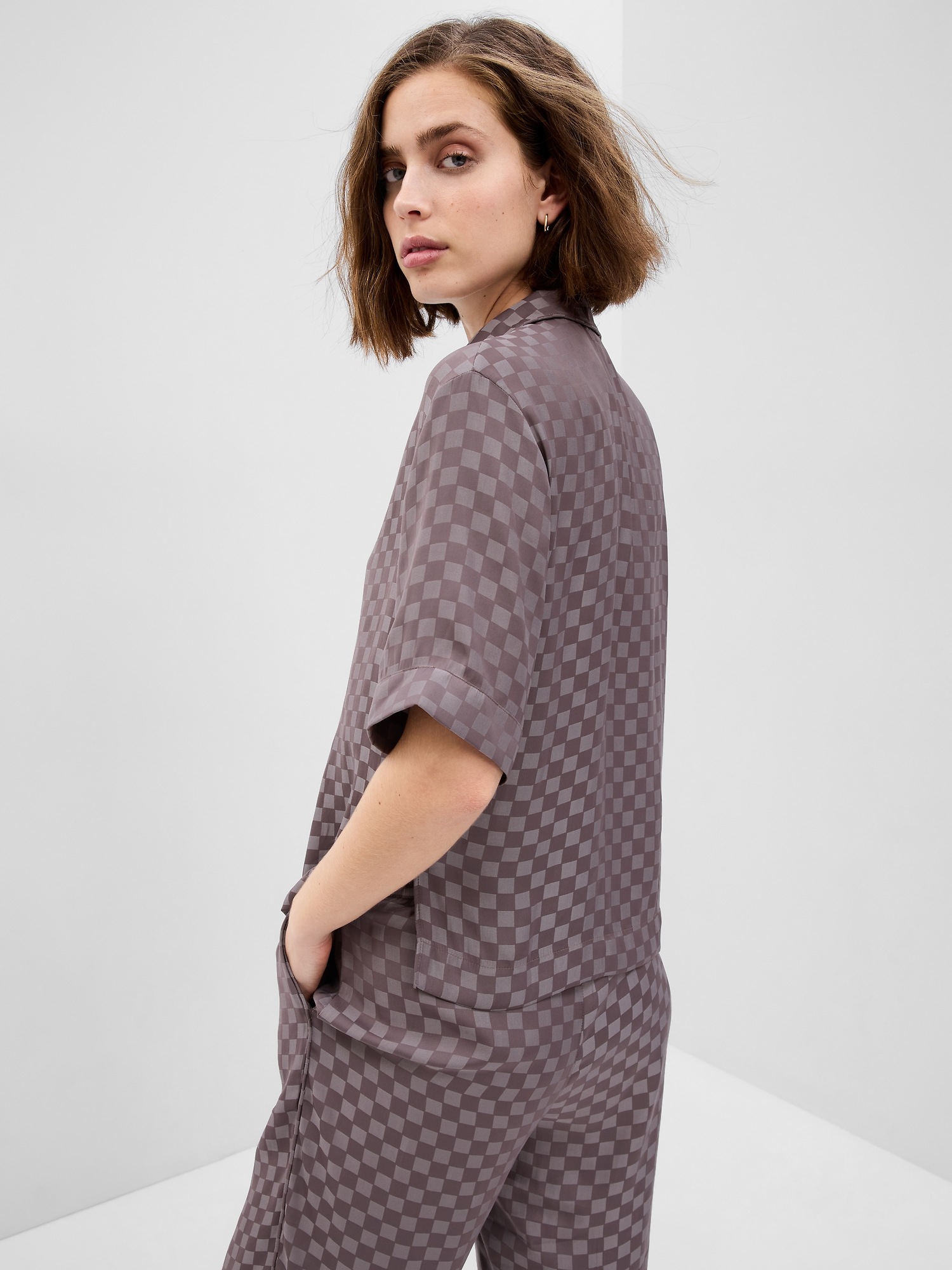 Satin PJ Shirt | Gap