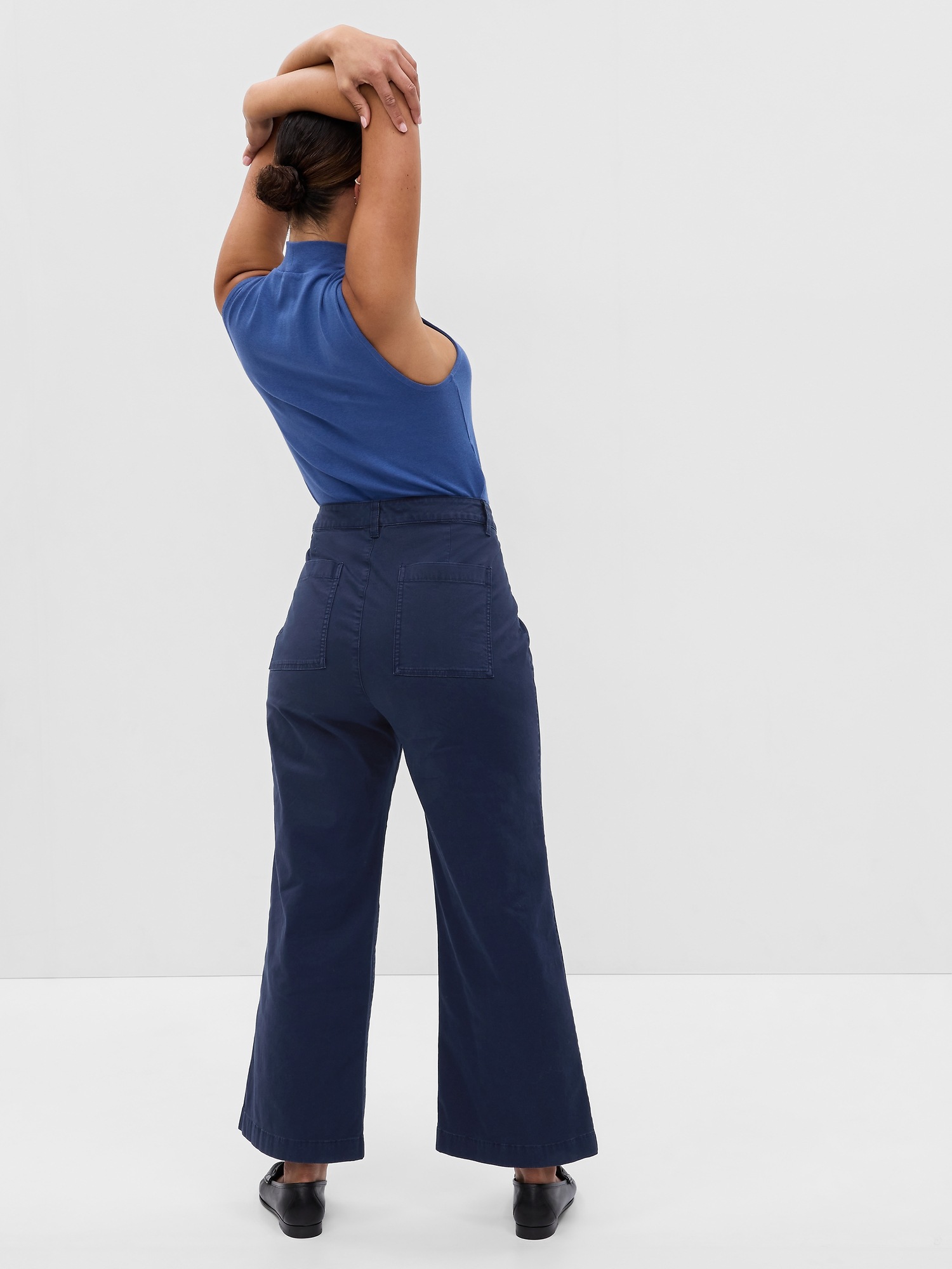 High Rise Stride Khakis | Gap