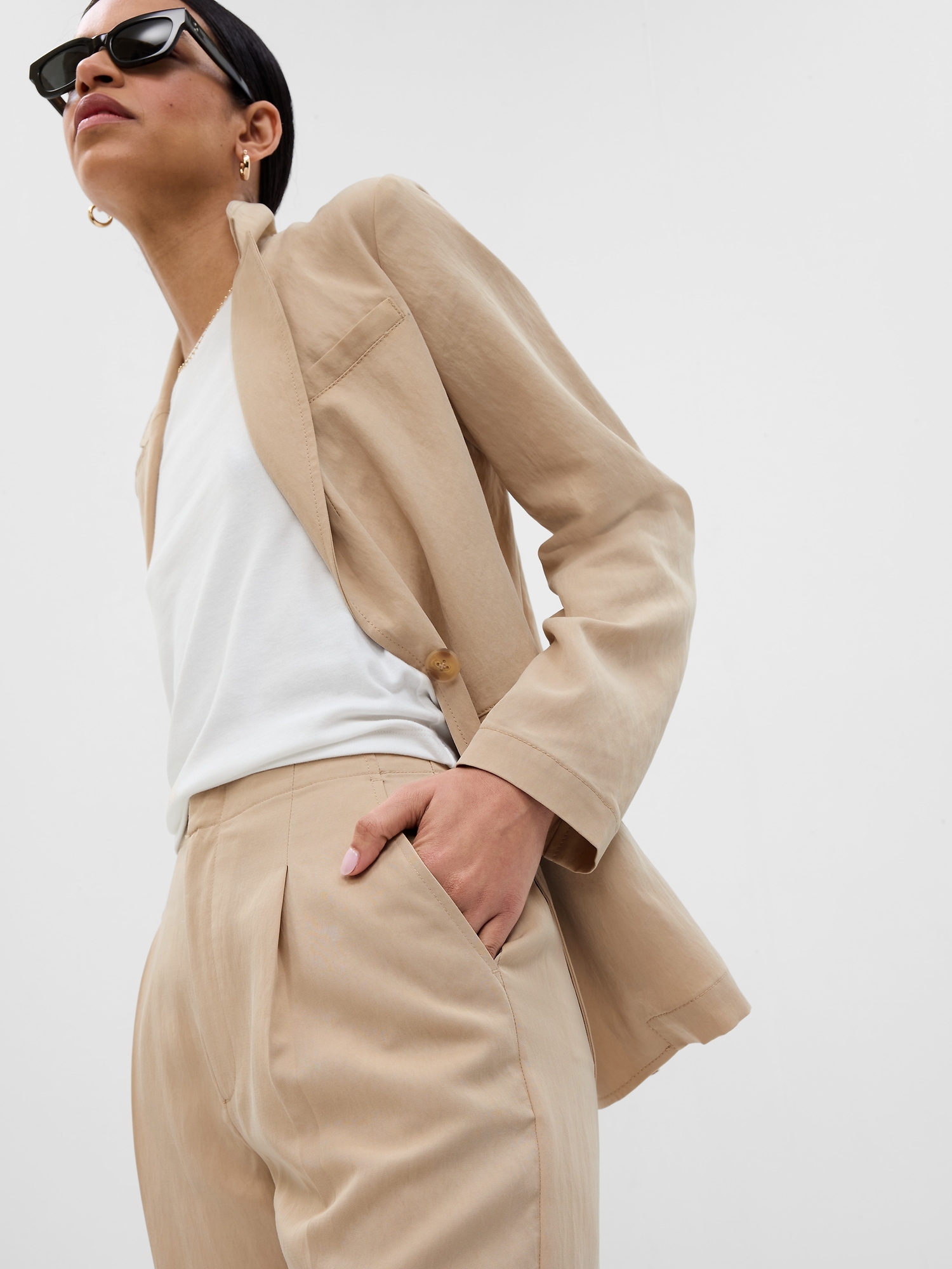 High Rise SoftSuit Trousers | Gap