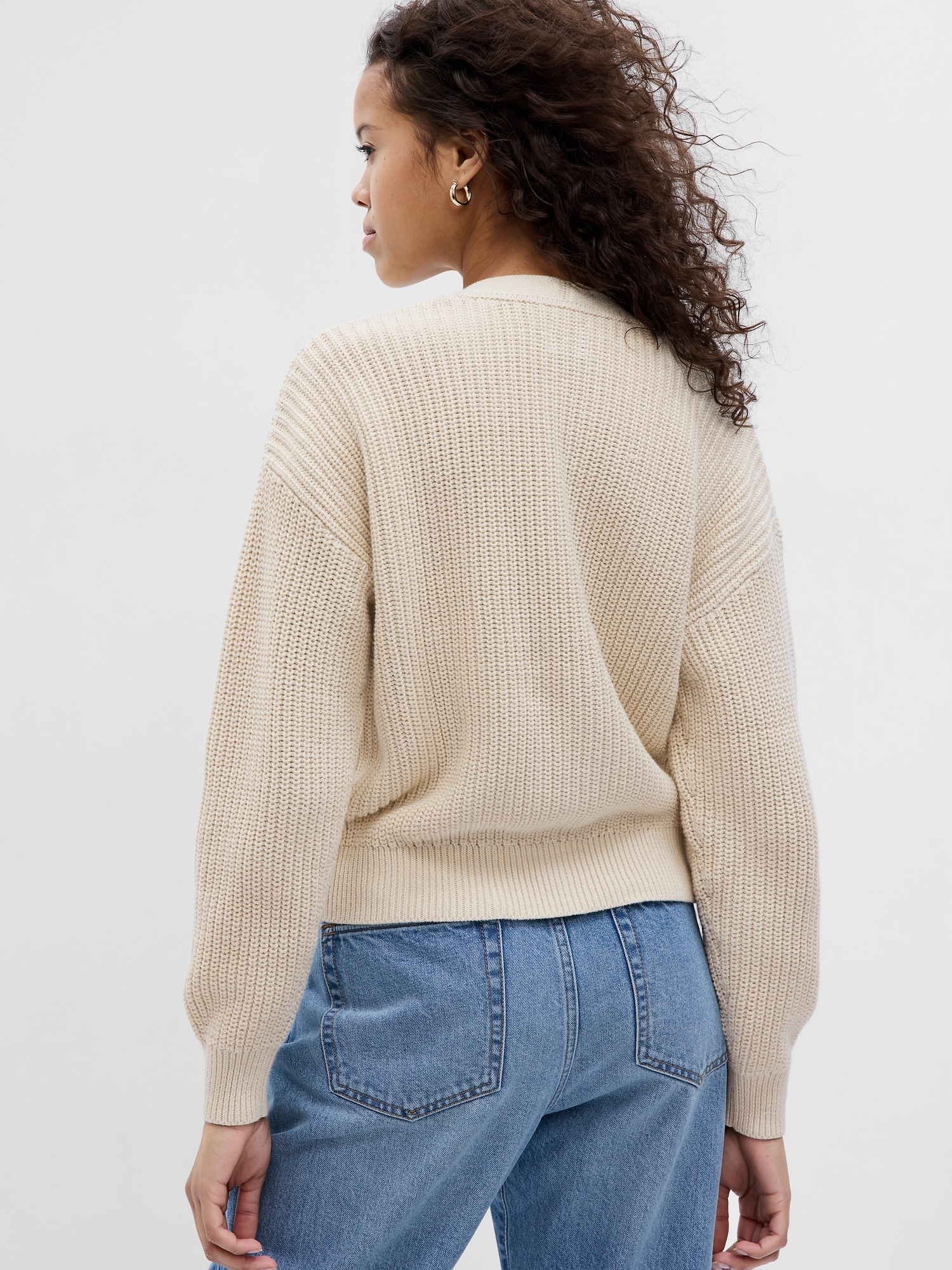 Shaker-Stitch Cardigan | Gap