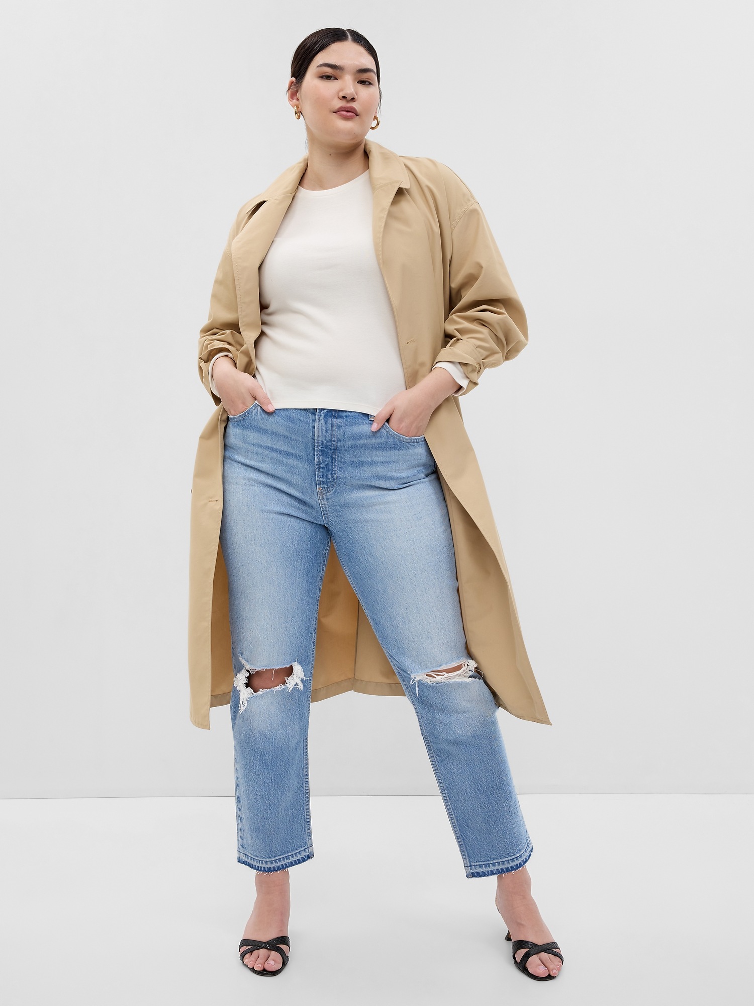 High Rise Cheeky Straight Jeans | Gap