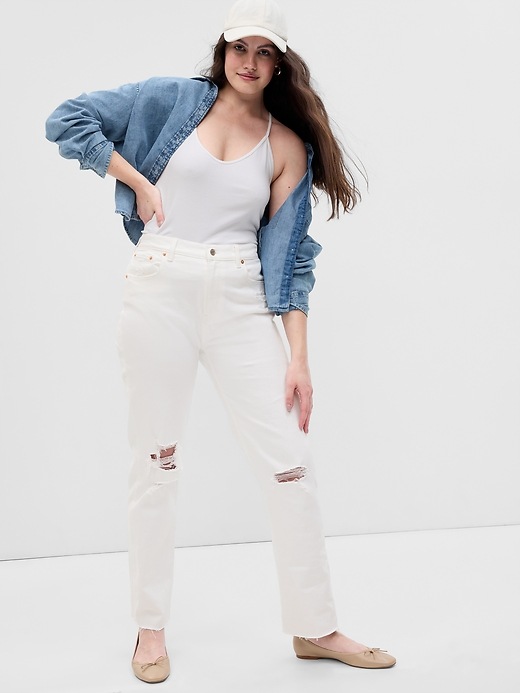 High Rise Cheeky Straight Jeans | Gap