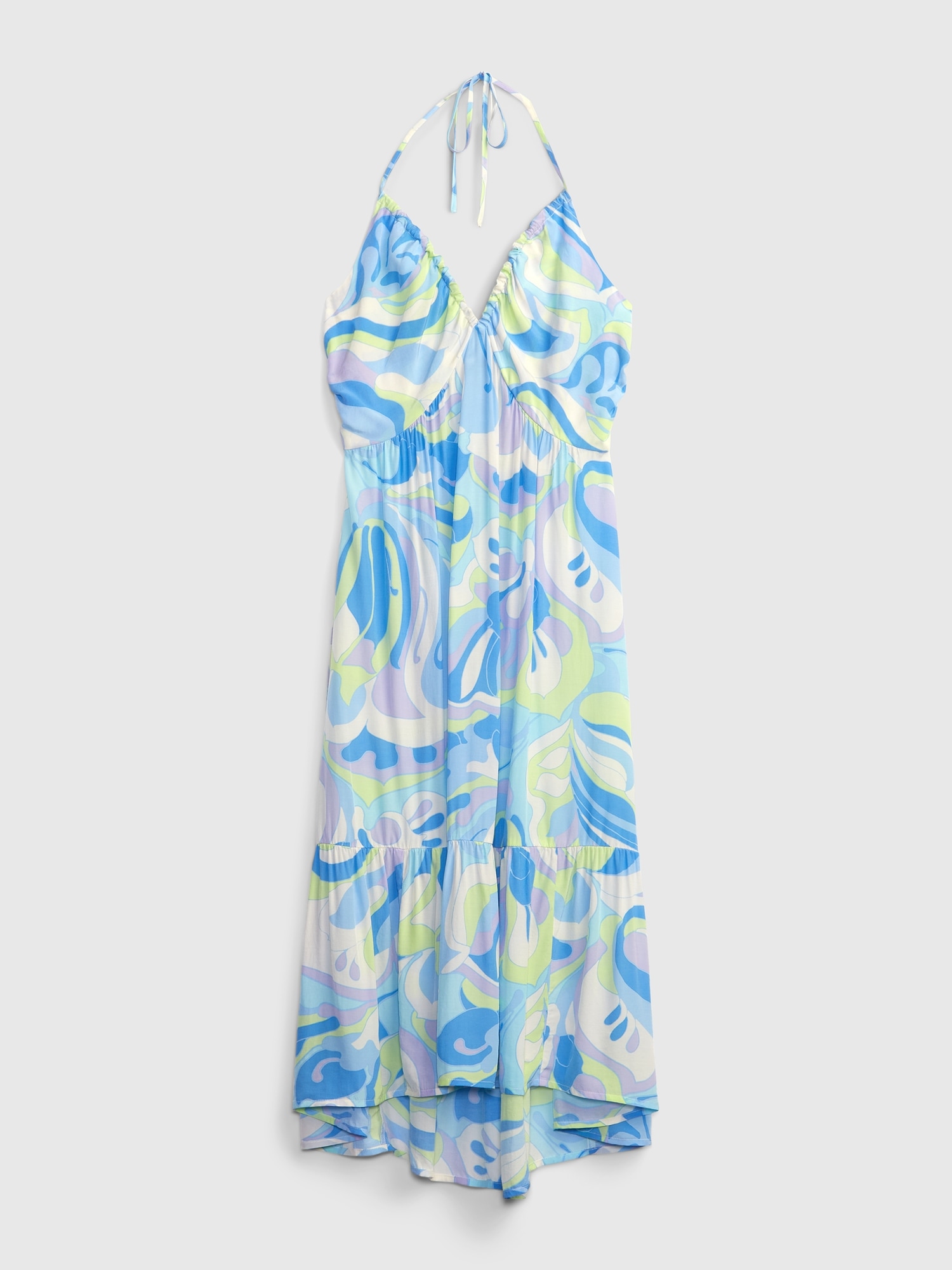 V-Neck Halter Midi Dress | Gap