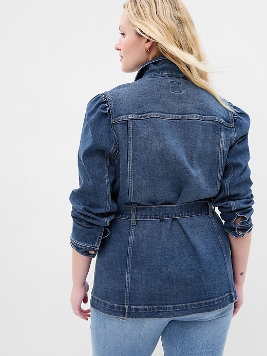 Belted Denim Utility Jacket with Washwell | Gap