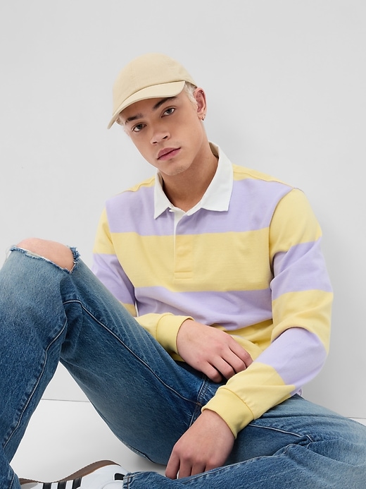 Stripe Rugby Polo Shirt | Gap