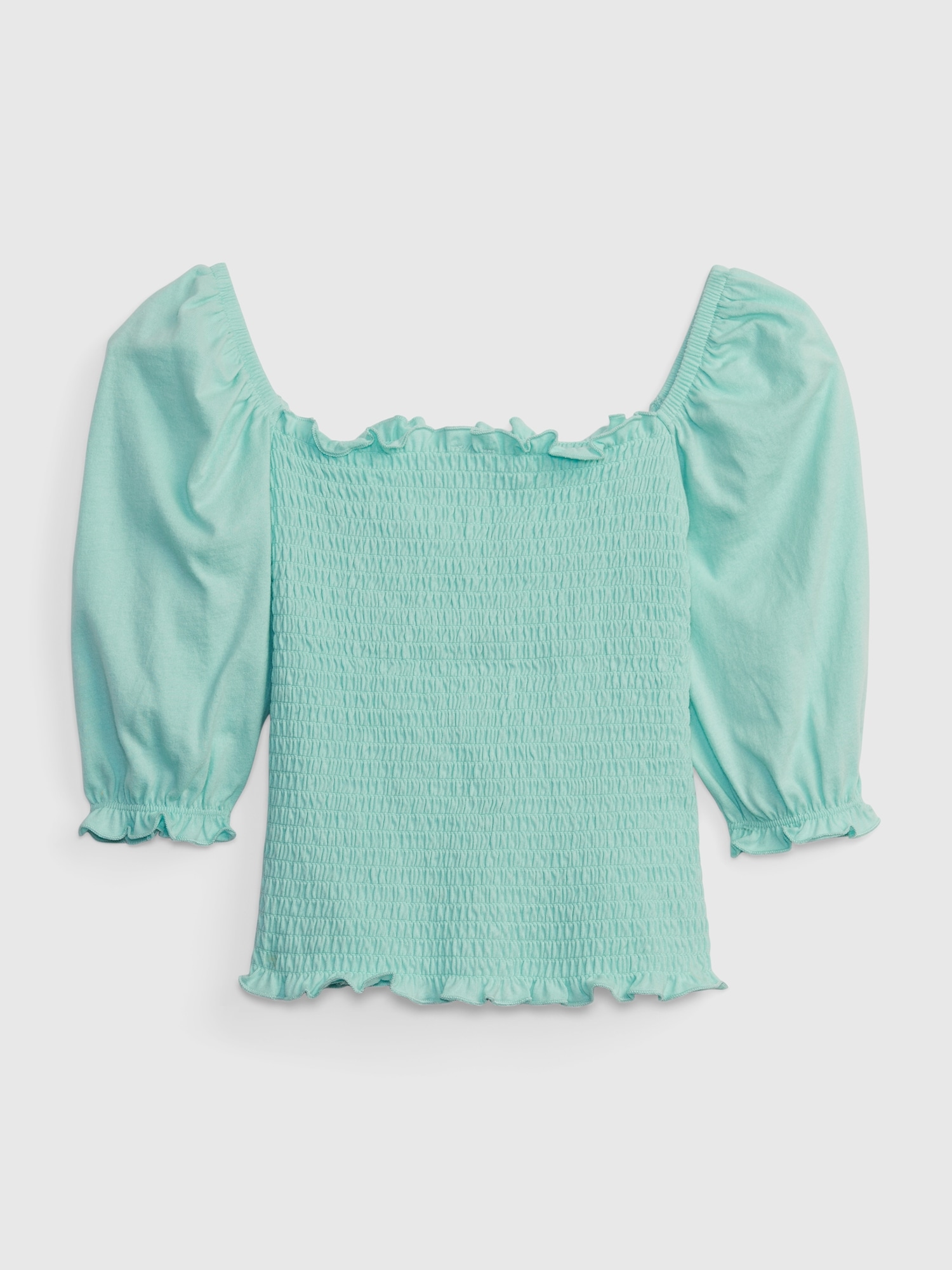 Kids Puff Sleeve Smocked Top | Gap