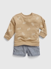 Baby Two-Piece Gap Logo Outfit Set | Gap