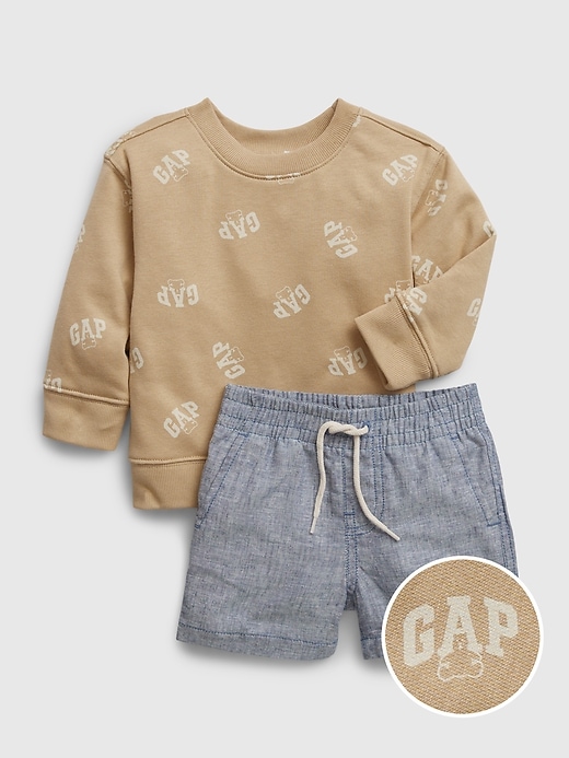 Baby Two-Piece Gap Logo Outfit Set | Gap