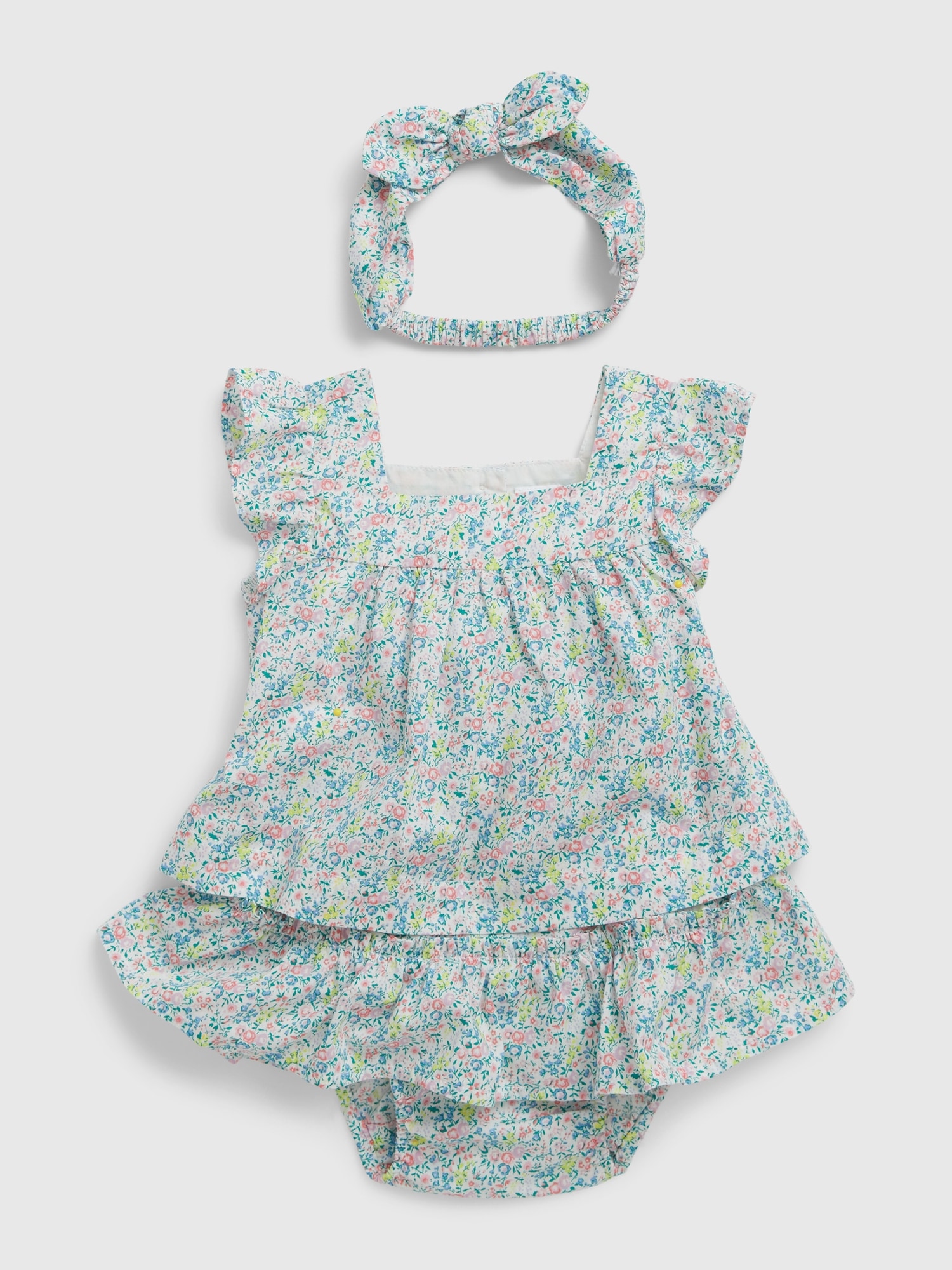 Baby Floral Three-Piece Outfit Set | Gap