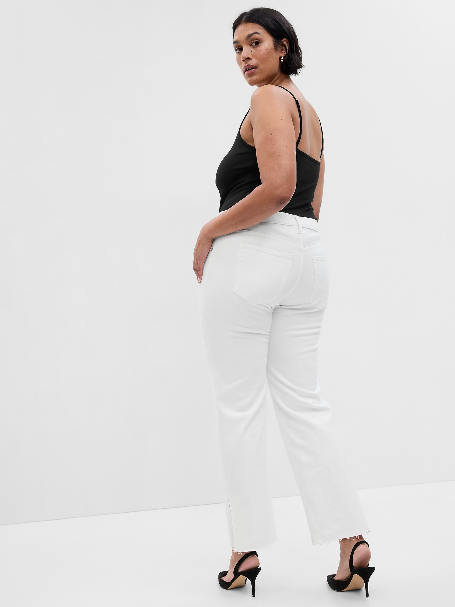 Mid Rise Split-Hem '90s Loose Jeans | Gap