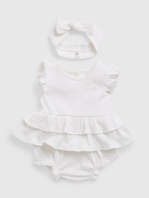 Baby Ruffled Rib Outfit Set | Gap