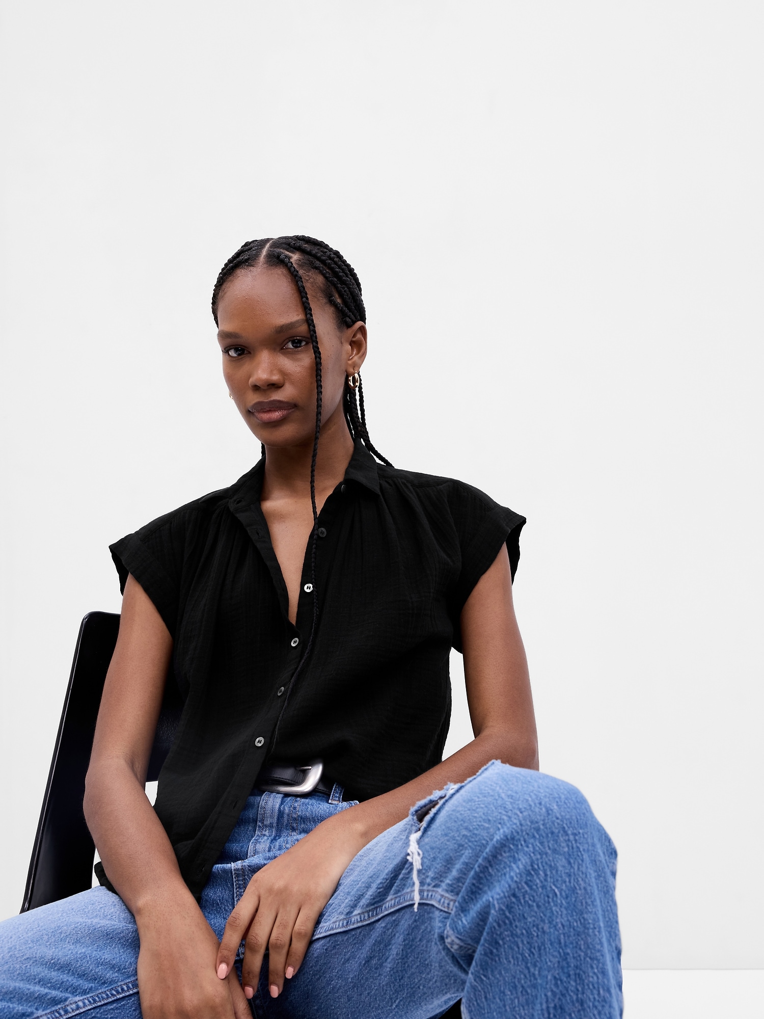 Crinkle Gauze Shirt | Gap Crinkle Gauze Shirt | Gap
