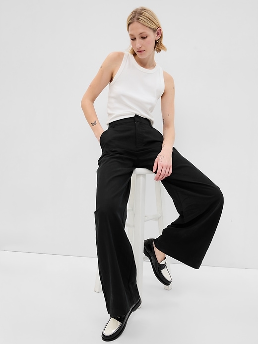 SoftSuit Wide-Leg Trousers in TENCEL™ Lyocell | Gap
