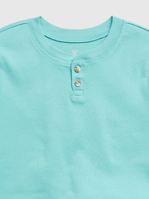Kids 100% Organic Cotton Henley PJ Shorts Set | Gap
